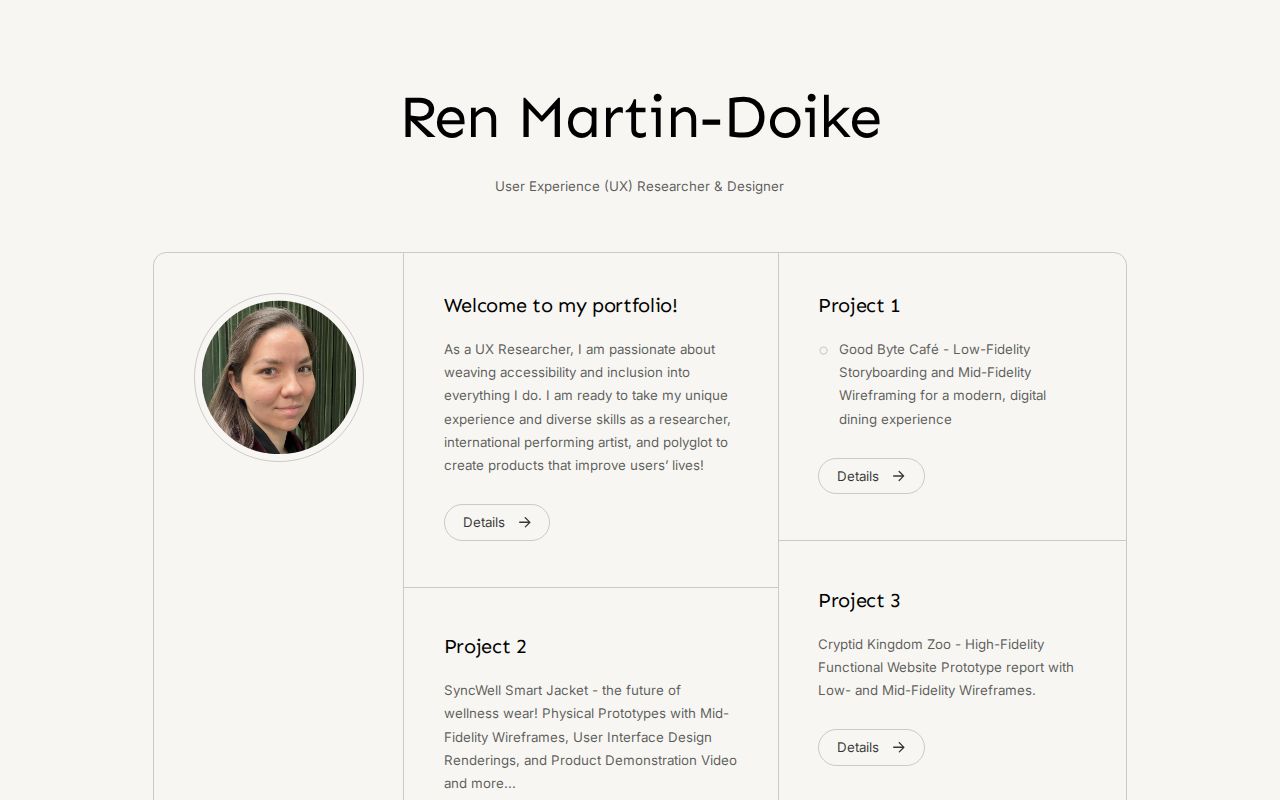 Ren Martin-Doike - UX Research & Design